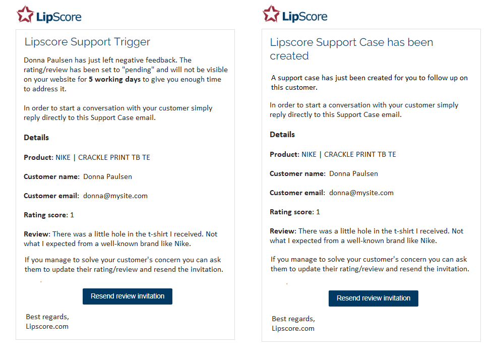 Notifications | Lipscore