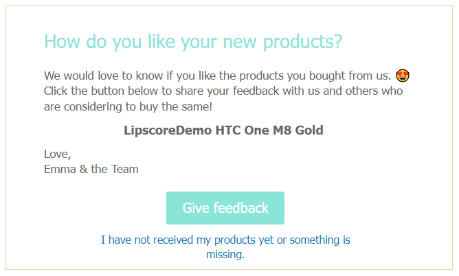 Getting more feedback - use both invitations | Lipscore