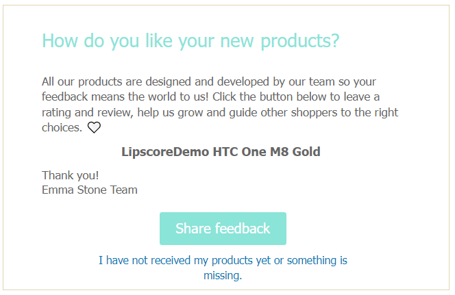 Getting more feedback - use both invitations | Lipscore