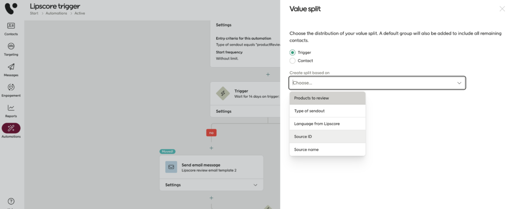 Physical store email invitations in Voyado | Lipscore
